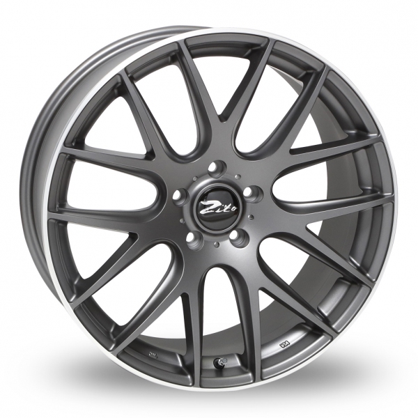Zito 935 Grey Polished Lip 20" Wider Rear Alloy Wheels - Wheelbase