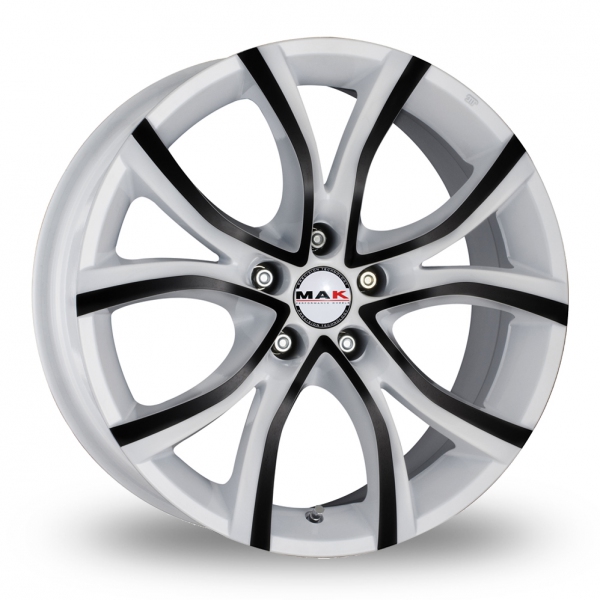 MAK Nitro 5 White Black 17" Alloy Wheels - Wheelbase