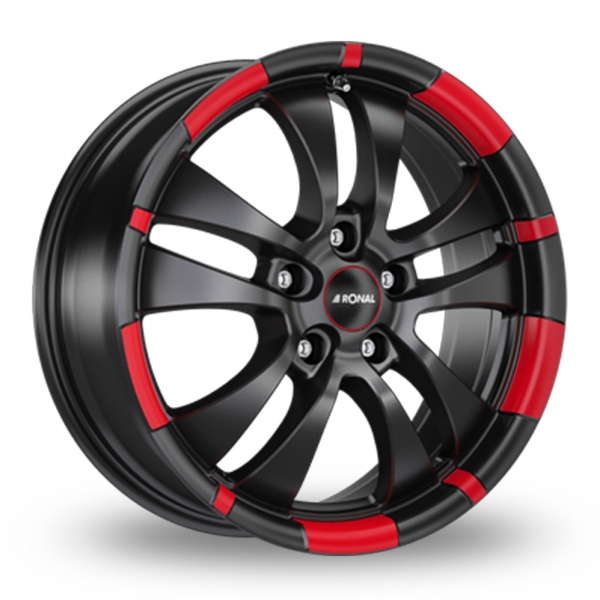 Ronal R59 Black Red 18" Alloy Wheels - Wheelbase