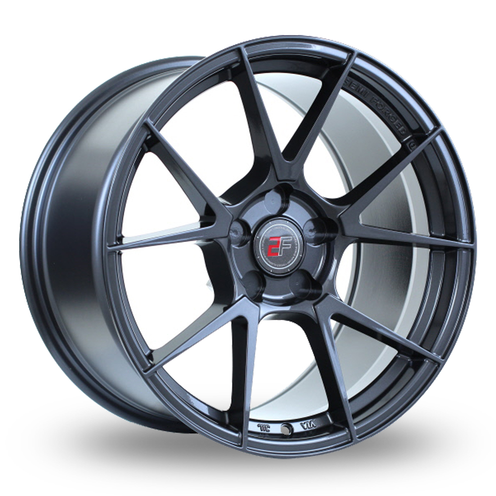 2FORGE ZF6 Gloss Gunmetal 18" Wider Rear Alloy Wheels - Wheelbase