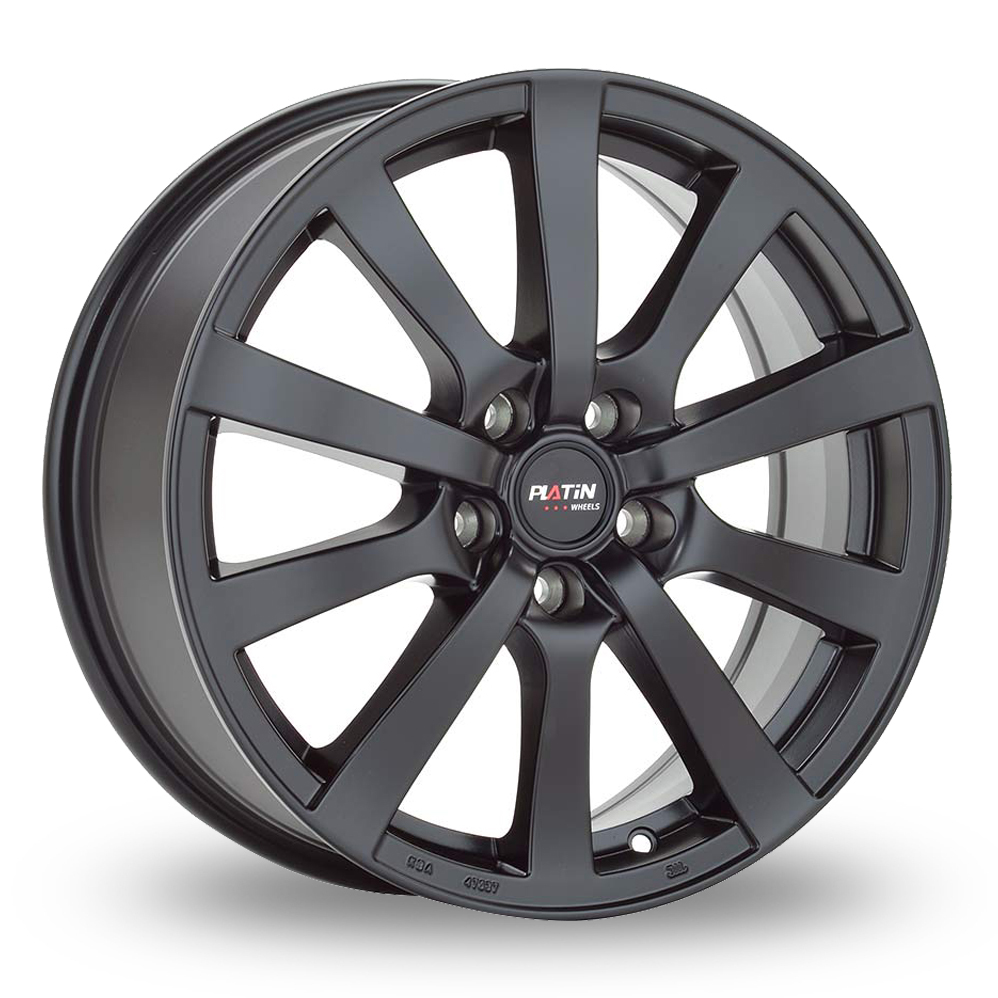 Platin P 58 Matt Black 18" Alloy Wheels - Wheelbase