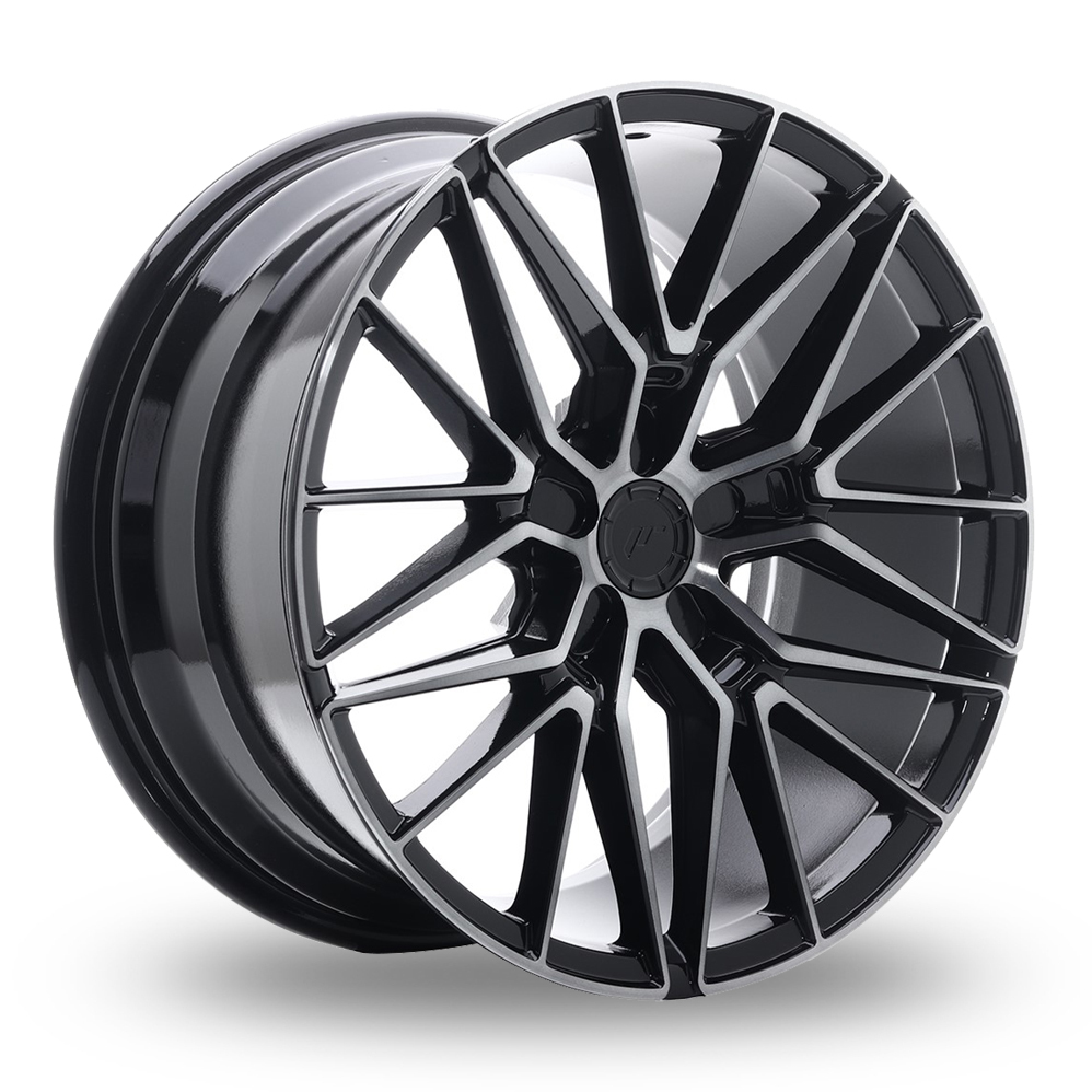 Japan Racing JR38 (8x19) Black Brushed Tinted Face 19" Alloy Wheels ...