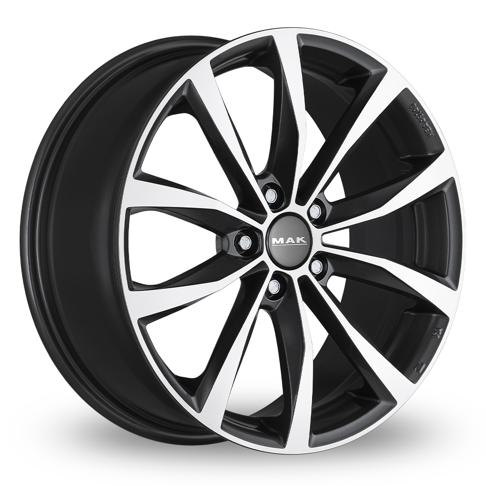 MAK Wolf Gun Metal Mirror Face 18" Alloy Wheels - Wheelbase