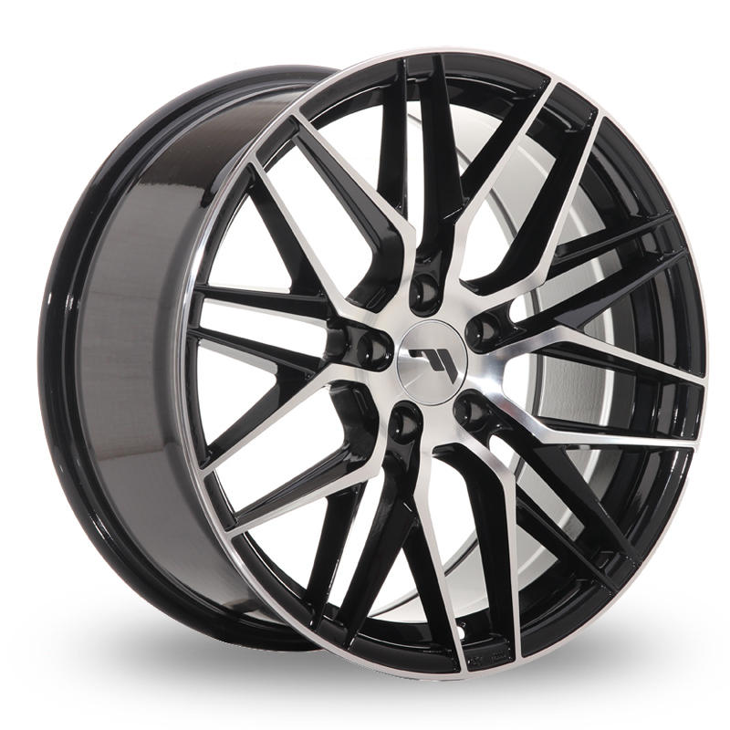 Japan Racing JR28 (8.5x19) Gloss Black Machined Face 19" Alloy Wheels ...
