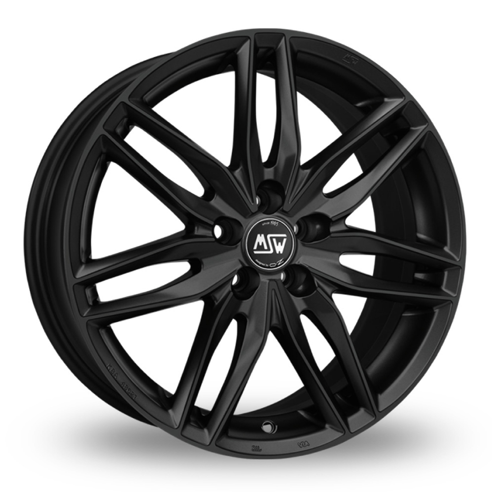MSW (by OZ) 24 Matt Black 17" Alloy Wheels - Wheelbase