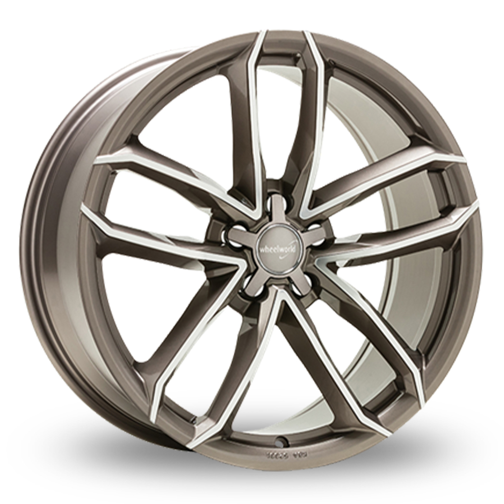 Wheelworld WH33 Big Cap Platinum Grey Polished 18" Alloy Wheels - Wheelbase