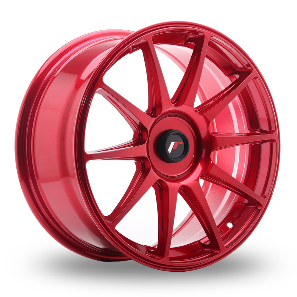 Japan Racing JR11 (7.5x18) (Custom Fitment) Platinum Red 18" Alloy ...