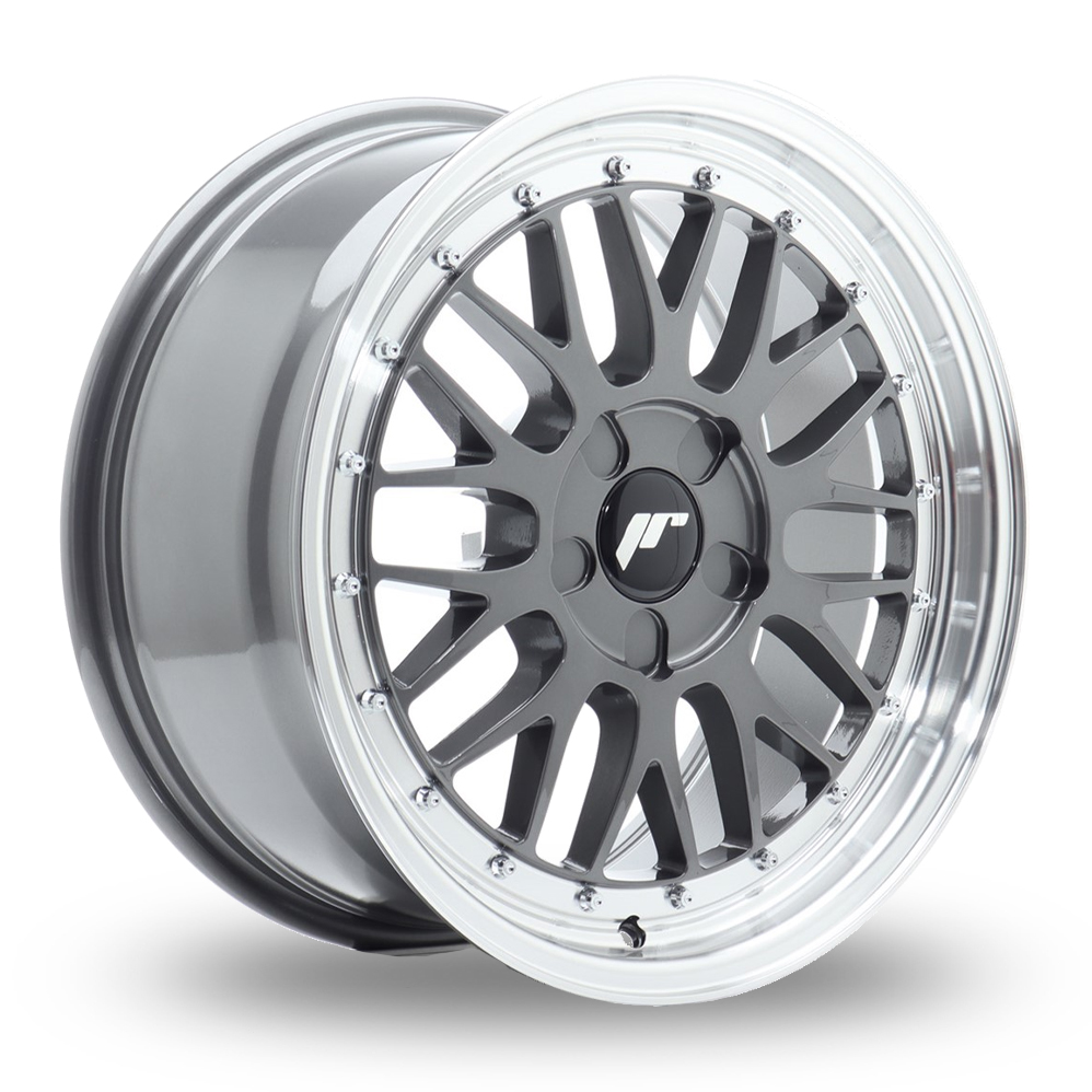 18" Japan Racing JR23 (8.5x18) (Custom Fitment) Hyper Grey Alloy Wheels ...
