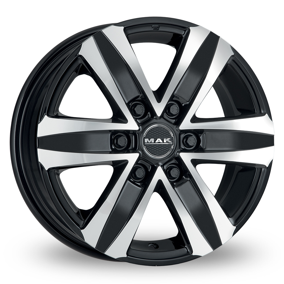 MAK Stone 6 Black Mirror 17" Alloy Wheels - Wheelbase
