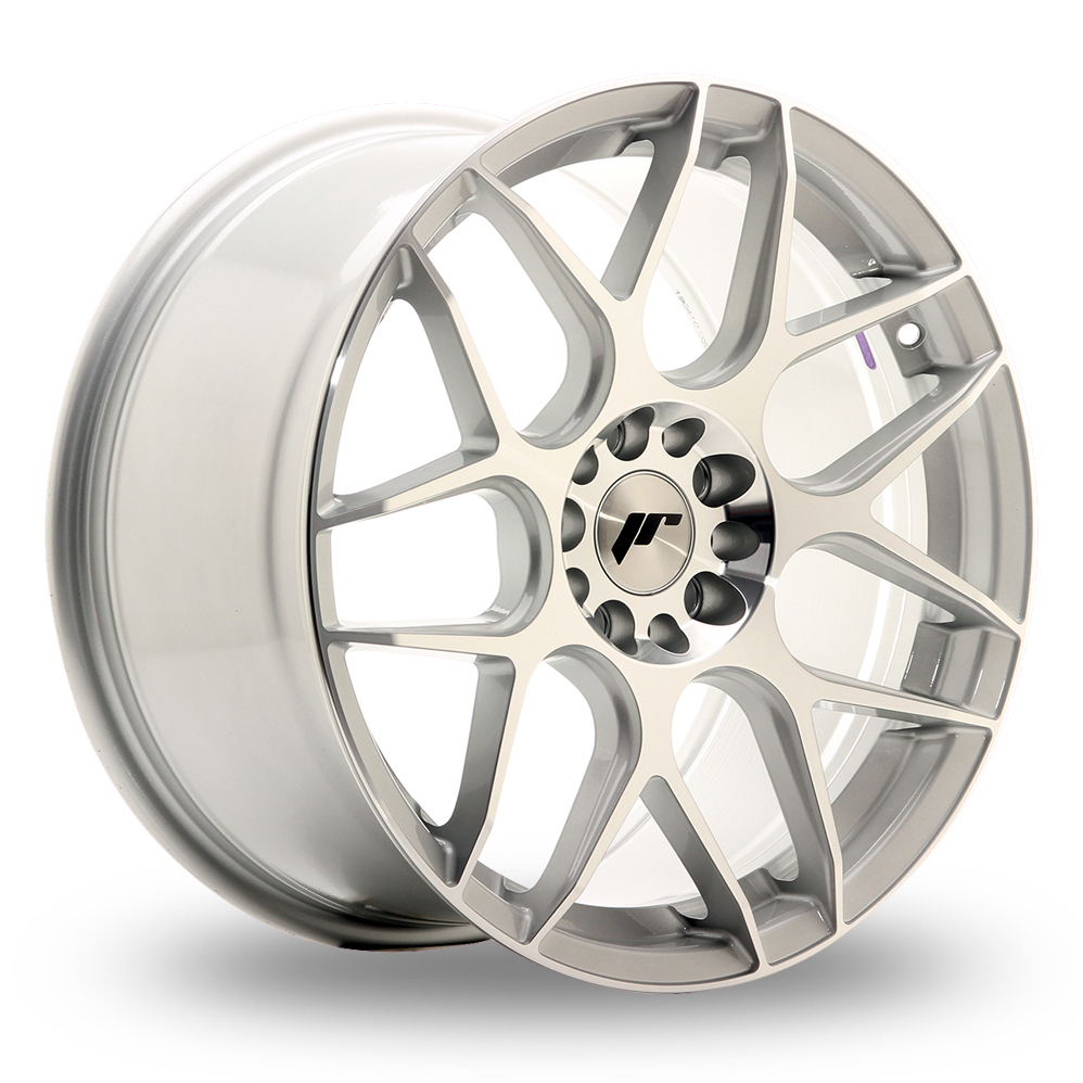 Japan Racing JR18 (8.5x18) Silver Machined Face 18" Alloy Wheels ...
