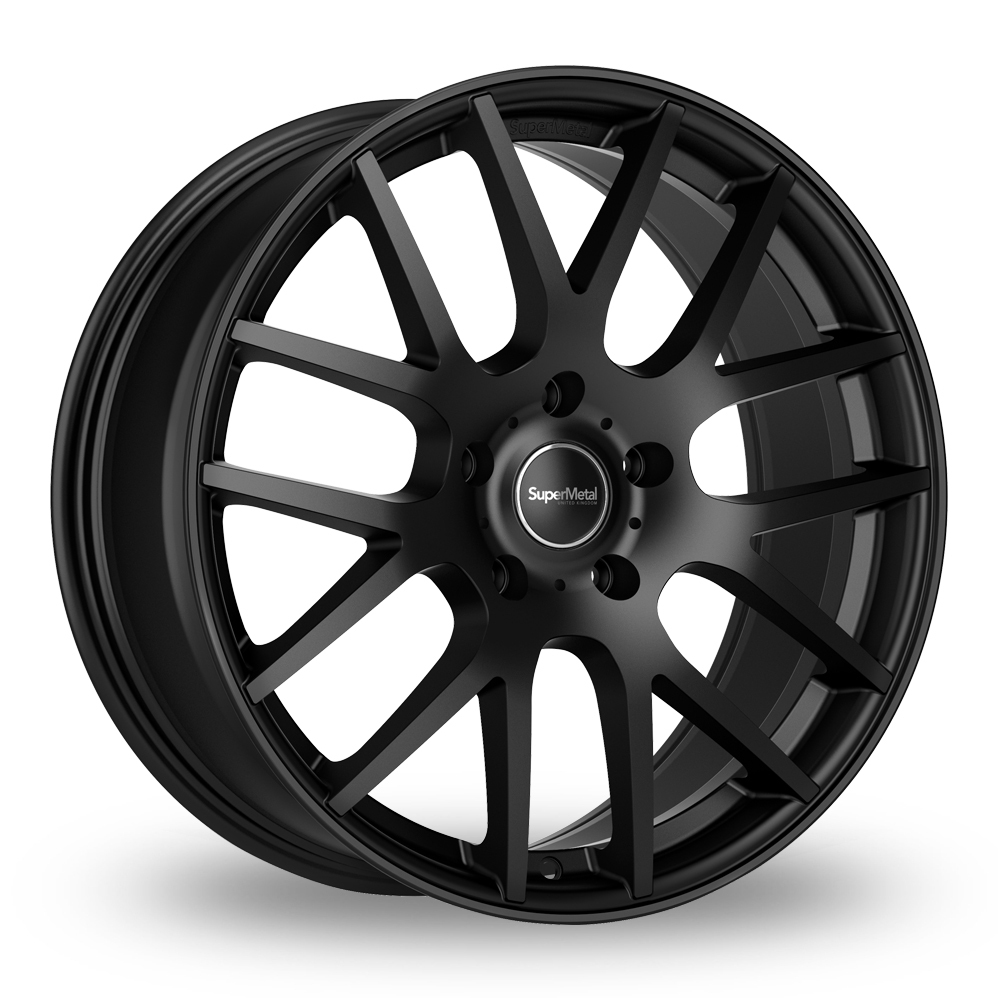 SuperMetal Trident Matt Black 20" Alloy Wheels - Wheelbase