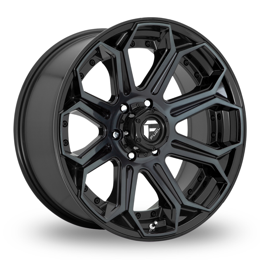 Fuel Off-Road Siege Gloss Machined Double Dark Tint 22" Alloy Wheels ...