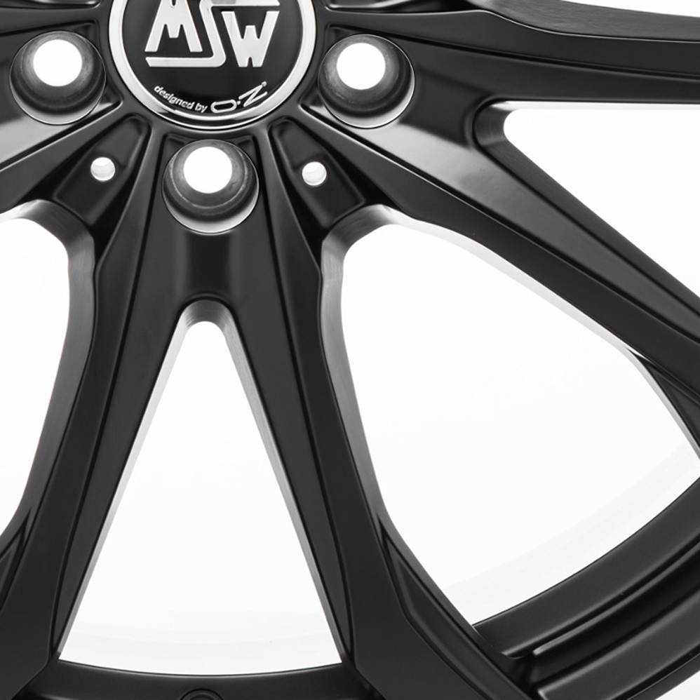 MSW (by OZ) 48 Matt Black 17" Alloy Wheels - Wheelbase