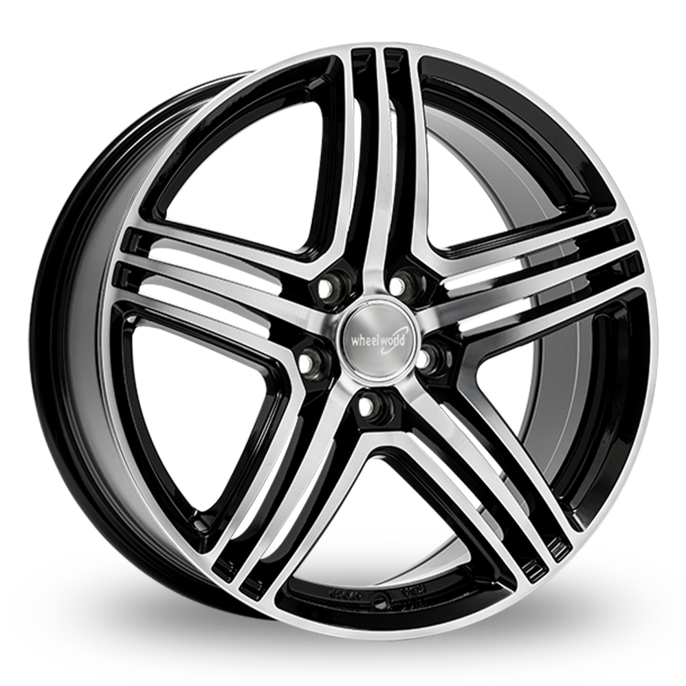 Wheelworld WH12 Black Polished 19" Alloy Wheels - Wheelbase