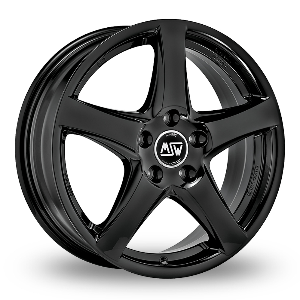 MSW (by OZ) 78 Gloss Black 17" Alloy Wheels - Wheelbase