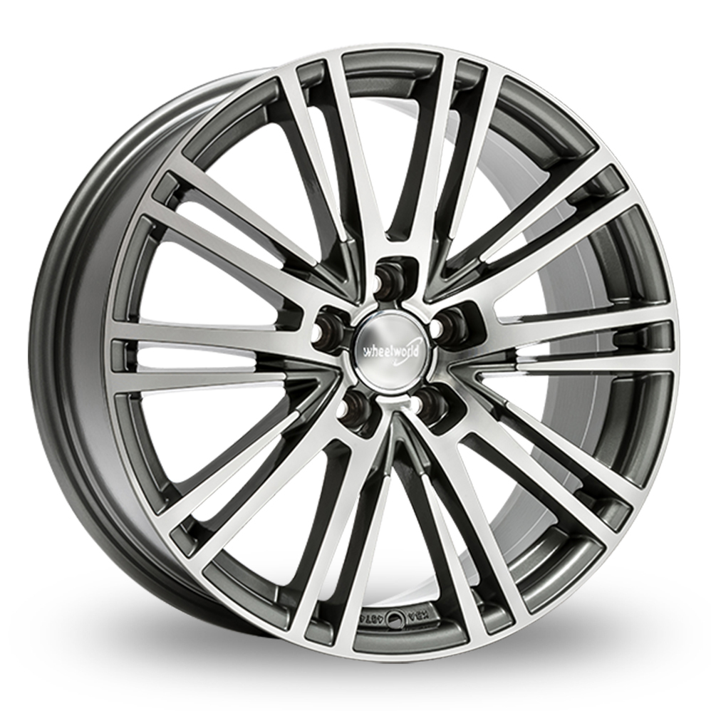 Wheelworld WH18 Daytona Grey Polished 18" Alloy Wheels - Wheelbase