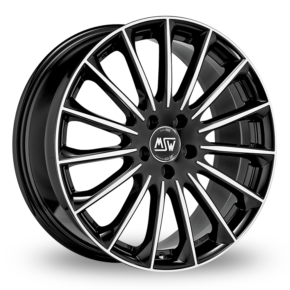 MSW (by OZ) 30 Gloss Black Polished Face 20" Alloy Wheels - Wheelbase