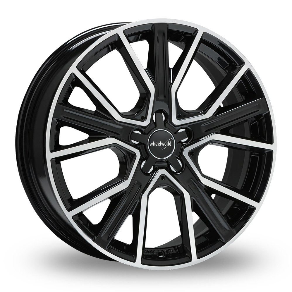 2DRV WH34 Big Cap Black Polished 19" Alloy Wheels - Wheelbase