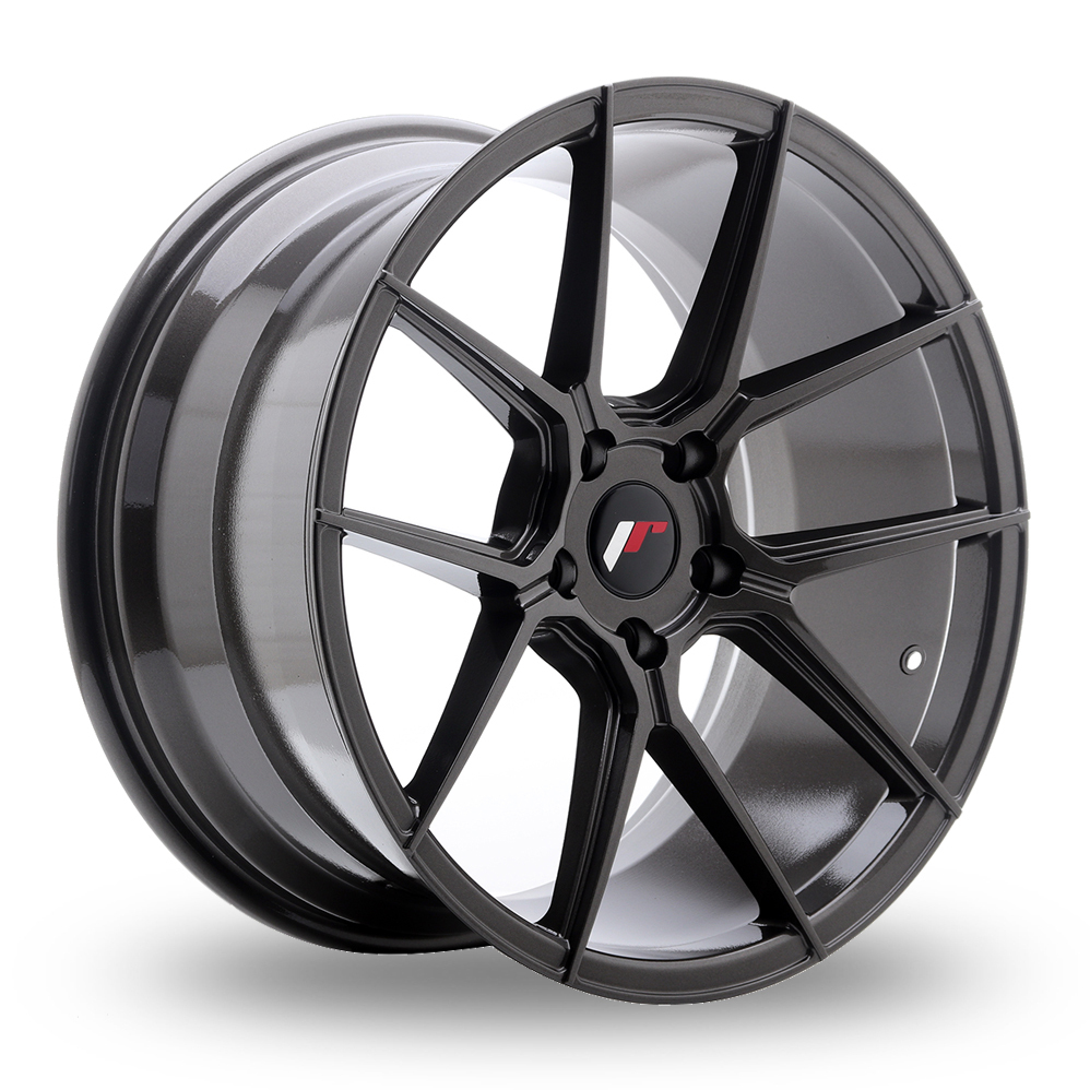 Japan Racing JR30 (Wider Rear) Matt Black 20" Wider Rear Alloy Wheels ...