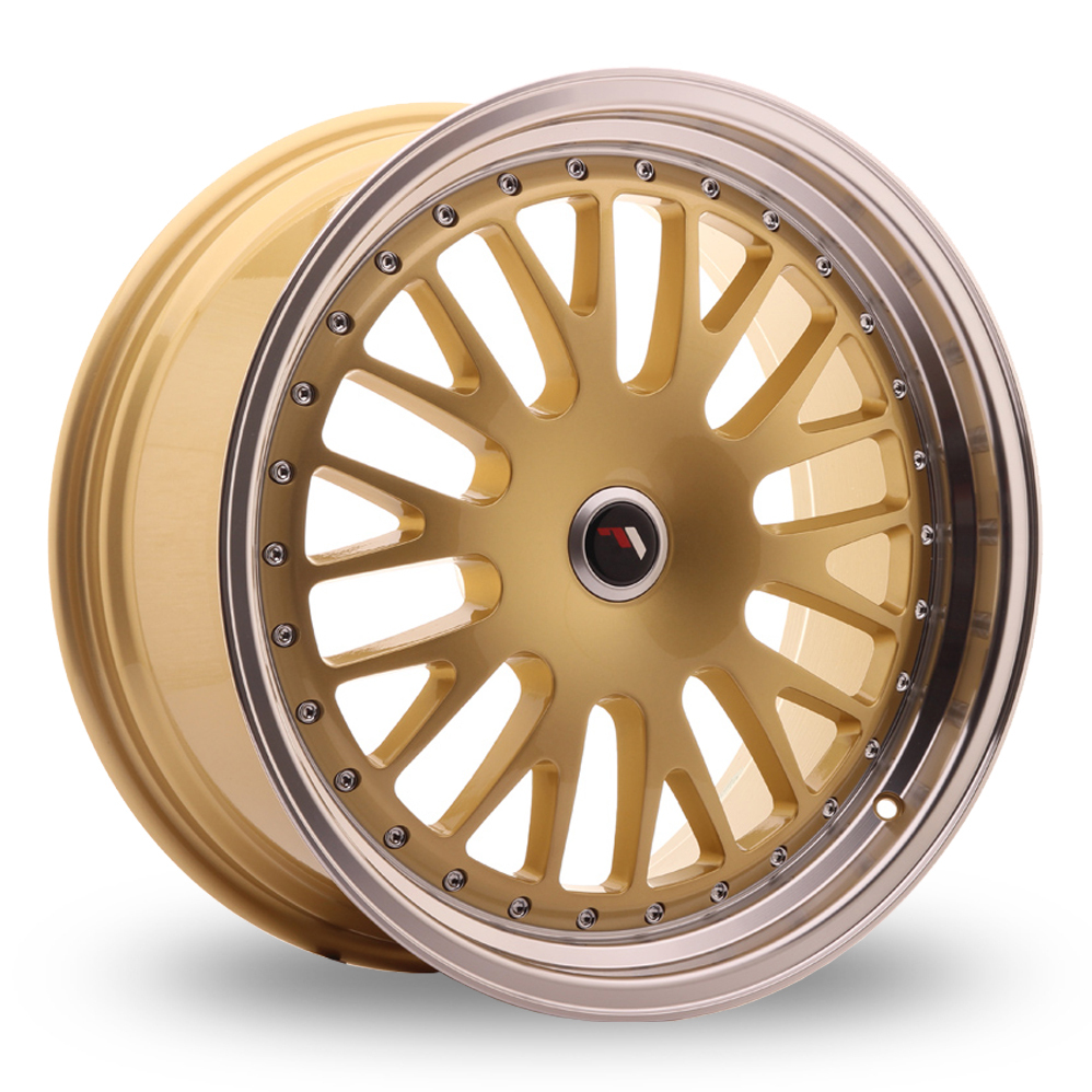 Japan Racing JR10 (8.5x19) (Custom Fitment) Gold Machined Lip 19" Alloy ...