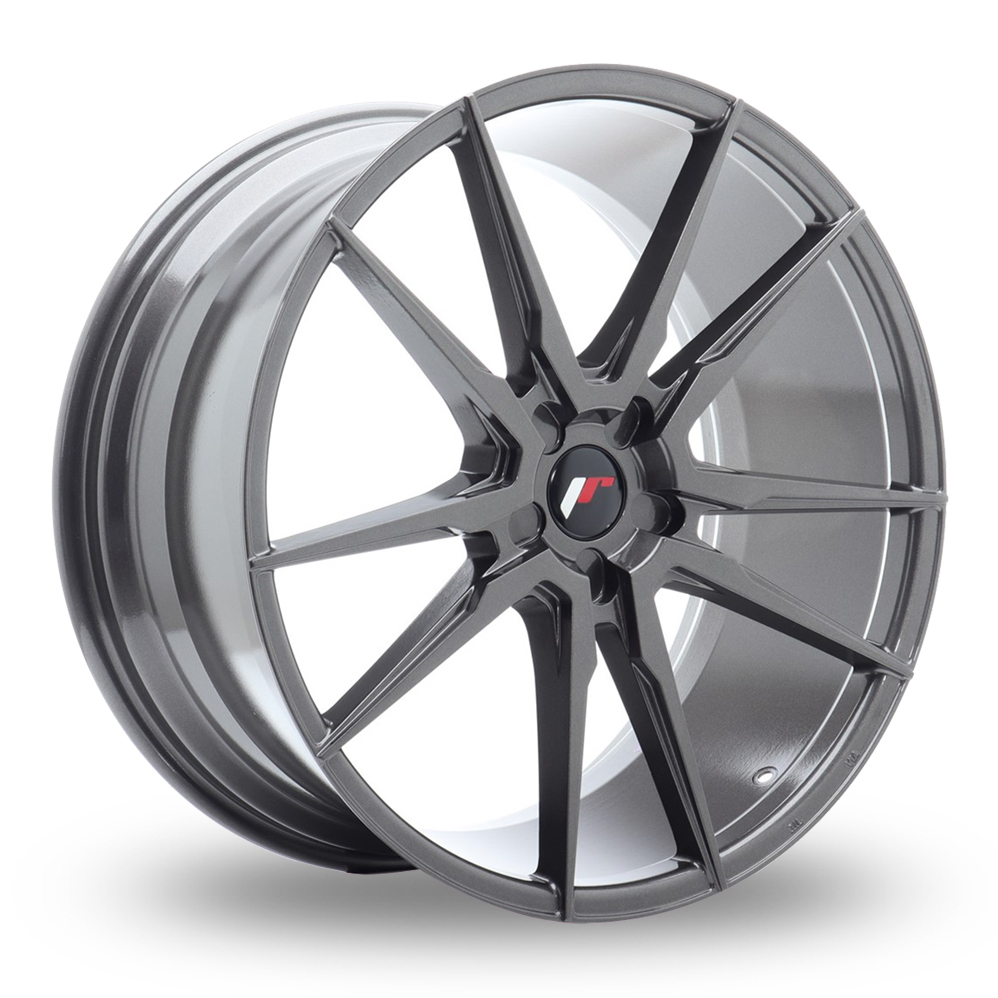 Japan Racing JR21 (9.5x22) (Custom Fitment) Hyper Grey 22" Alloy Wheels ...