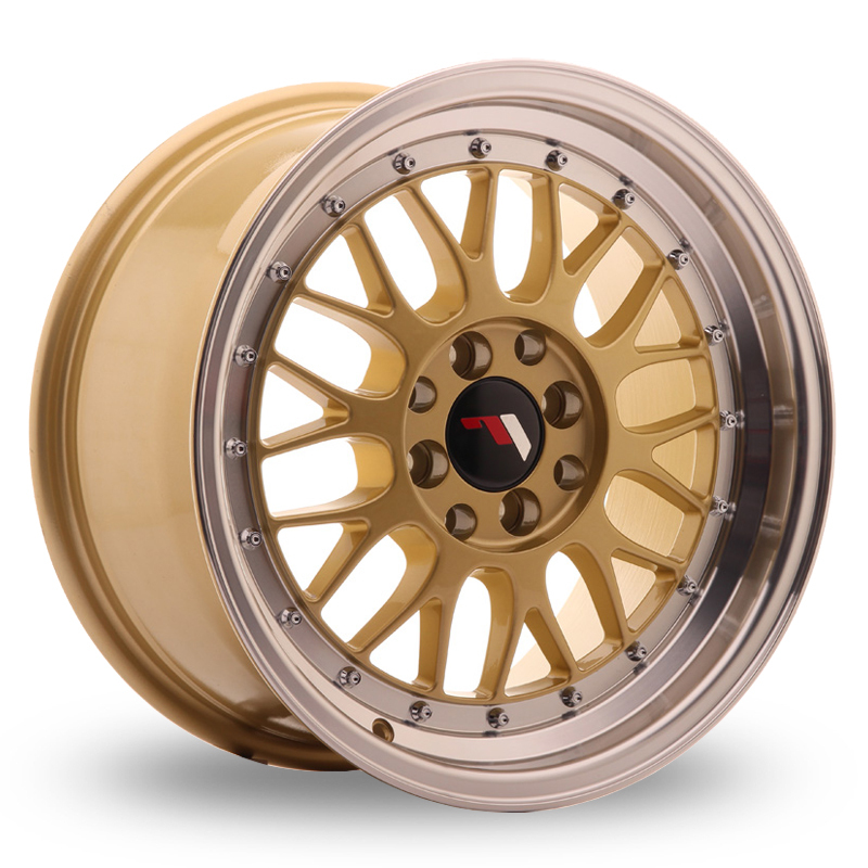 Japan Racing JR23 (8x16) (Custom Fitment) Gold Machined Lip 16" Alloy ...