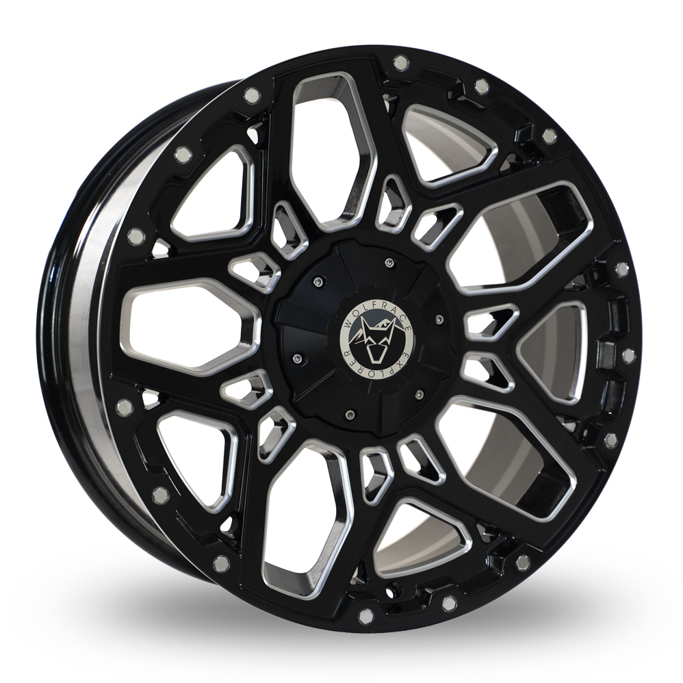 Wolfrace Sahara (Special Offer) Black Polished 20" Alloy Wheels - Wheelbase