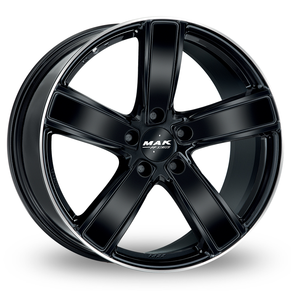 Buy 21" Wider Rear MAK Turismo-FF Gloss Black Mirror Ring Alloy Wheels ...