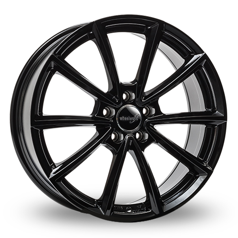 Buy 18" Wheelworld WH28 Gloss Black Alloy Wheels - Wheelbase