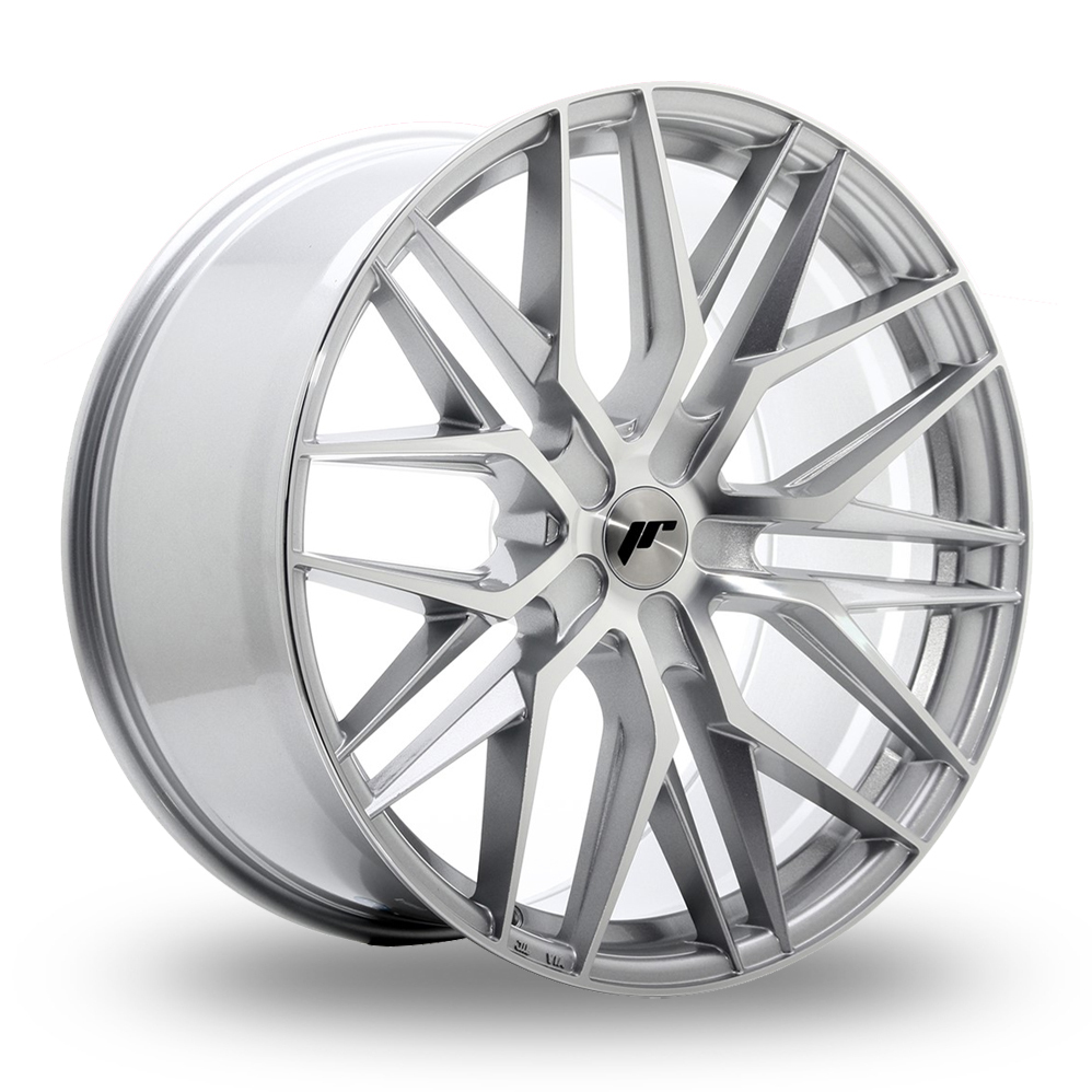 Japan Racing JR28 (Wider Rear) (Custom Fitment) Silver Machined Face 22 ...
