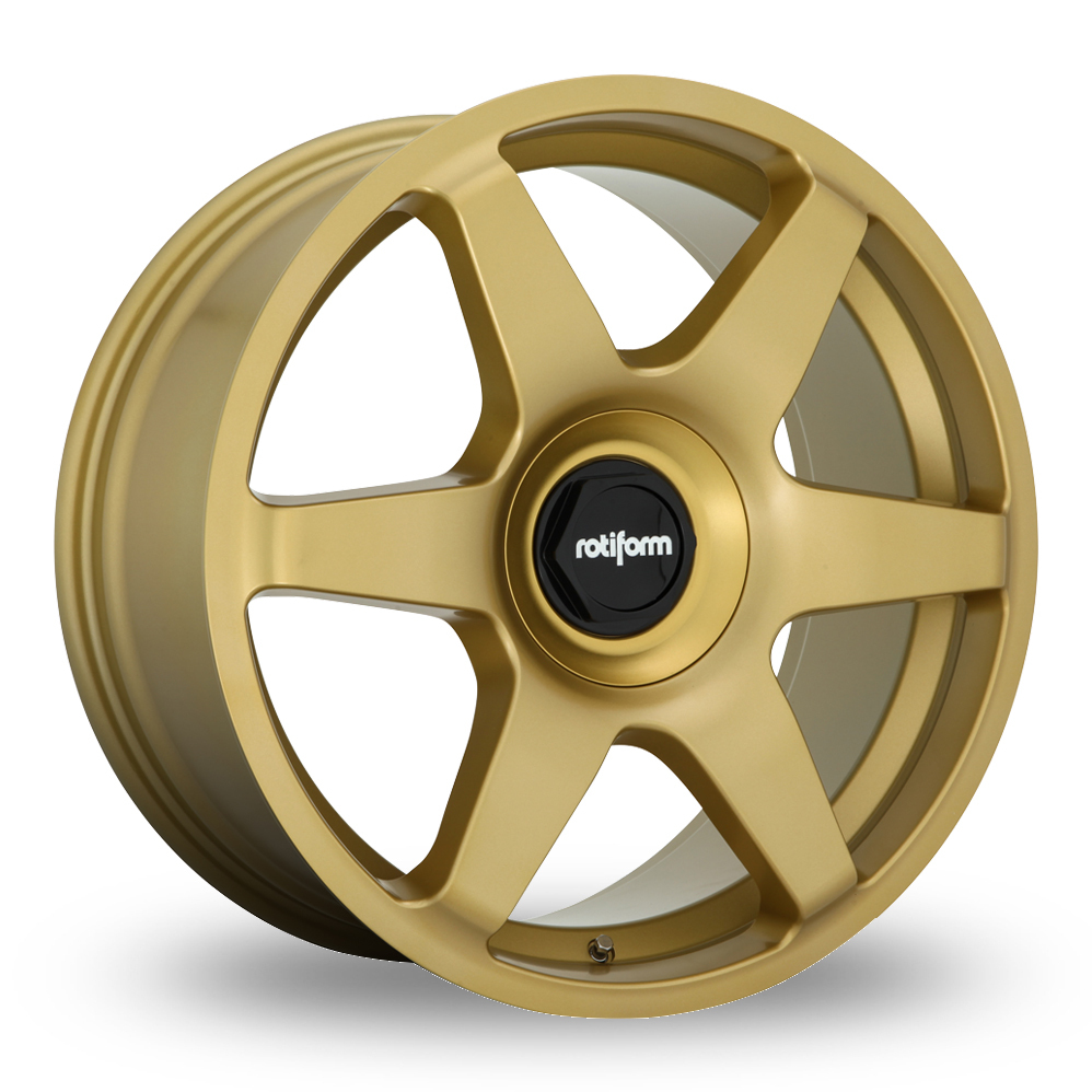 Rotiform SIX (USA Warehouse) Gold 19" Alloy Wheels - Wheelbase