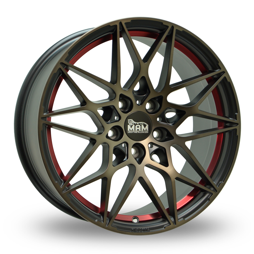 MAM B2 (Special Offer) Bronze Red Inside 20" Alloy Wheels - Wheelbase