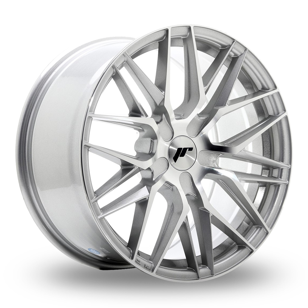 Japan Racing JR28 (8.5x18) (Custom Fitment) Silver Machined Face 18 ...