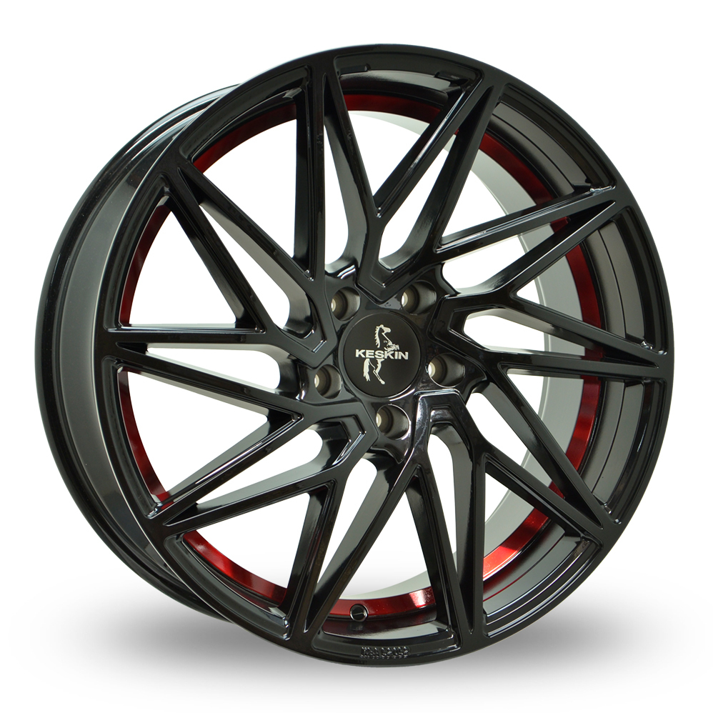 Keskin Tuning KT20 (Special Offer) Black Red Inside 20" Alloy Wheels ...