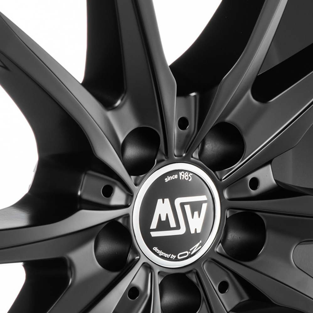 MSW (by OZ) 48 Matt Black 17" Alloy Wheels - Wheelbase