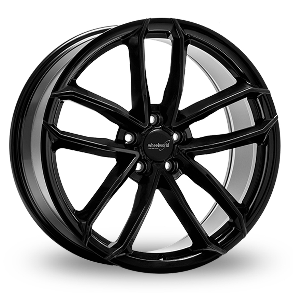 Wheelworld WH33 Gloss Black 19" Alloy Wheels - Wheelbase