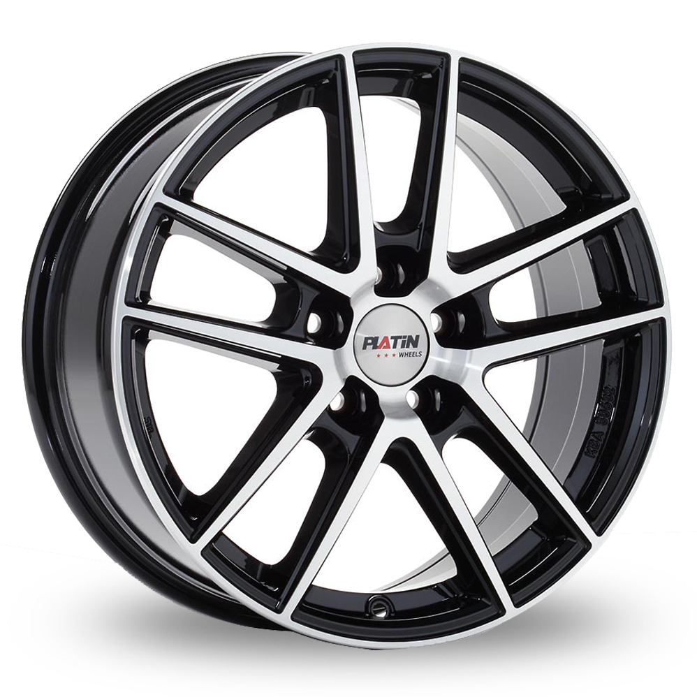Platin P 73 (Special Offer) Black Polished 19" Alloy Wheels - Wheelbase