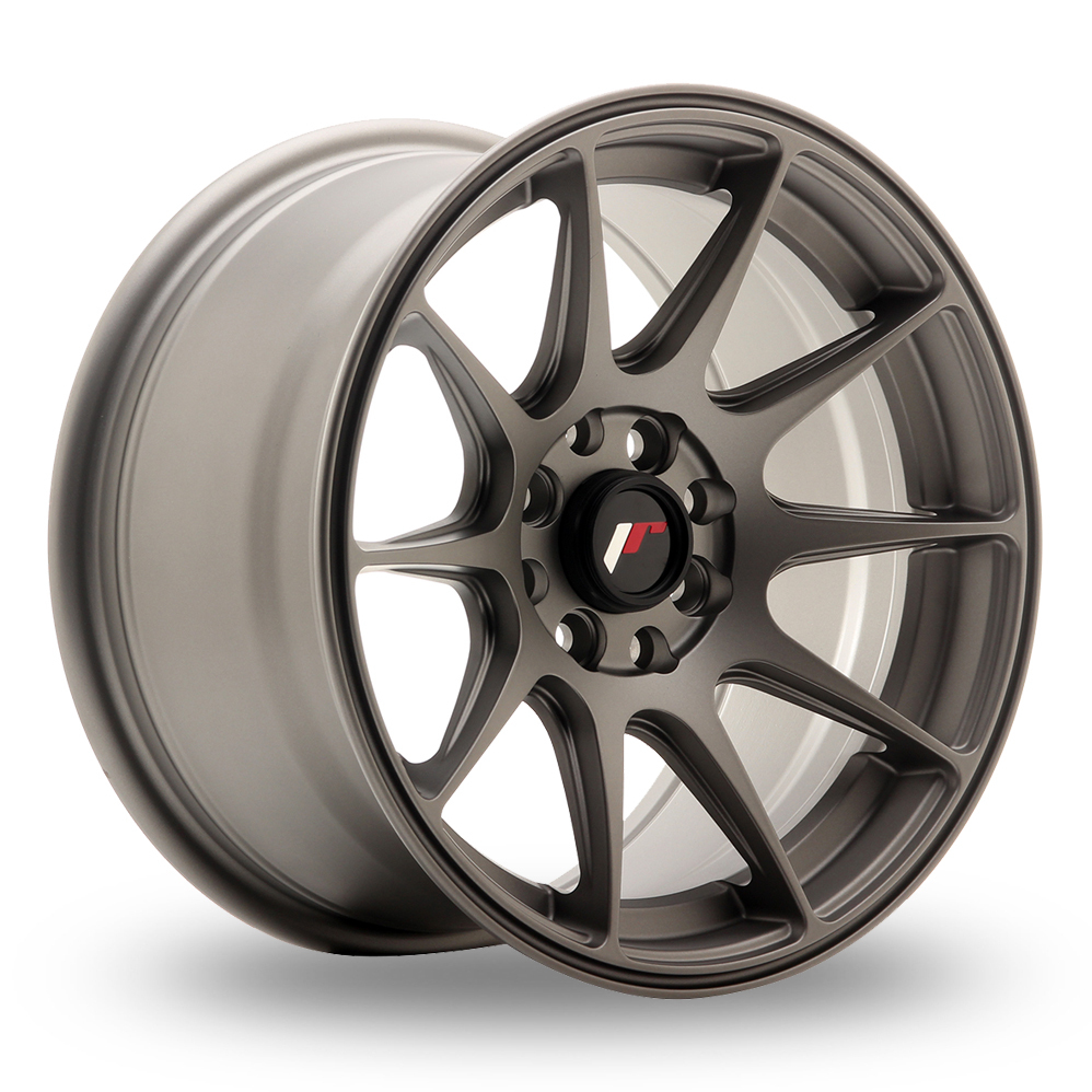 Japan Racing JR11 (8x15) Matt Gun Metal 15" Alloy Wheels - Wheelbase