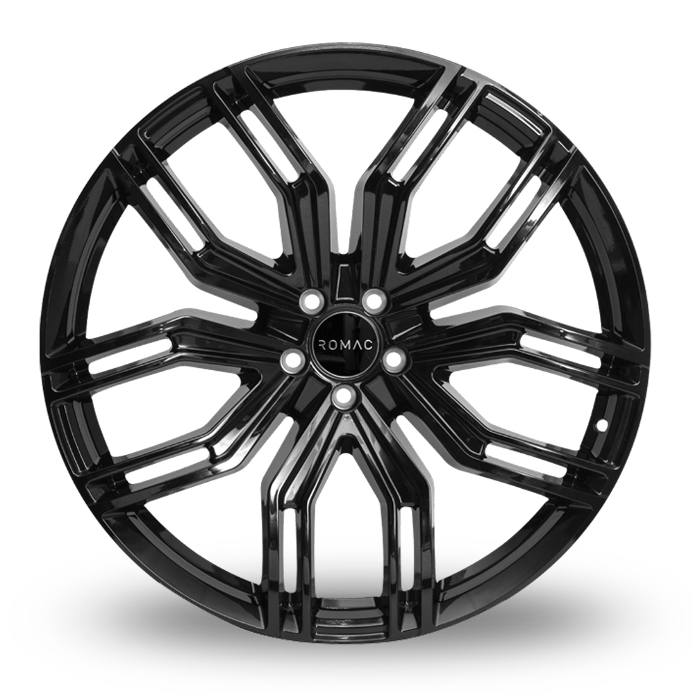 Romac Catalina Gloss Black 22" Alloy Wheels - Wheelbase