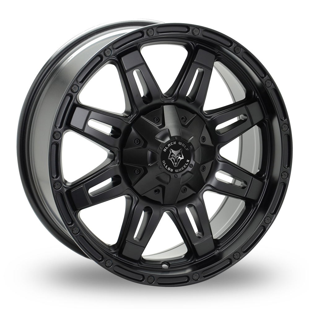 Black Wolf Renegade Matt Black 20" Alloy Wheels - Wheelbase