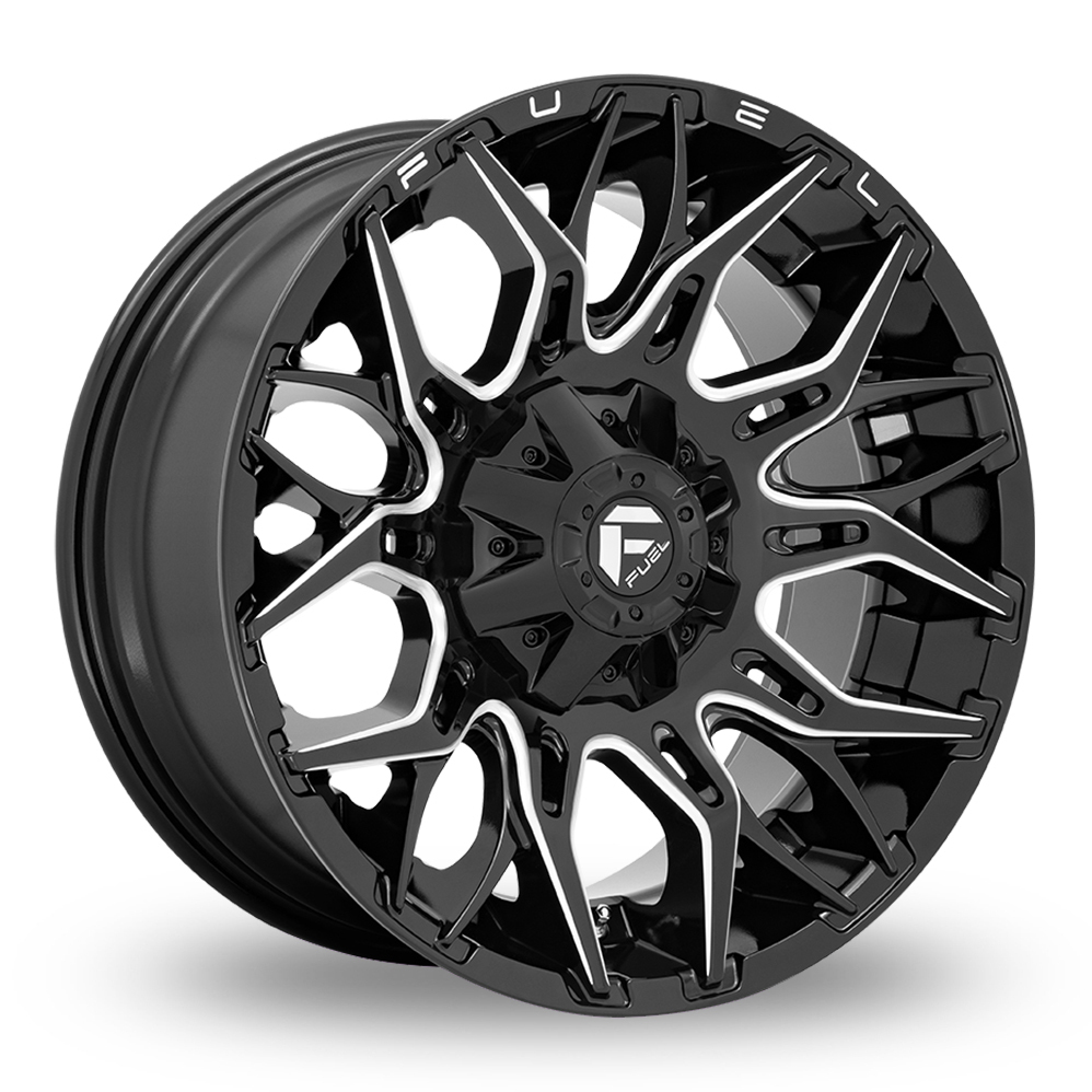 Fuel Off-Road Twitch (EU Warehouse) Gloss Black Milled 20" Alloy Wheels ...