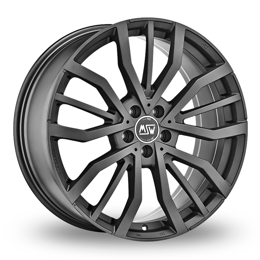 MSW (by OZ) 49 Matt Gun Metal 19" Wider Rear Alloy Wheels - Wheelbase