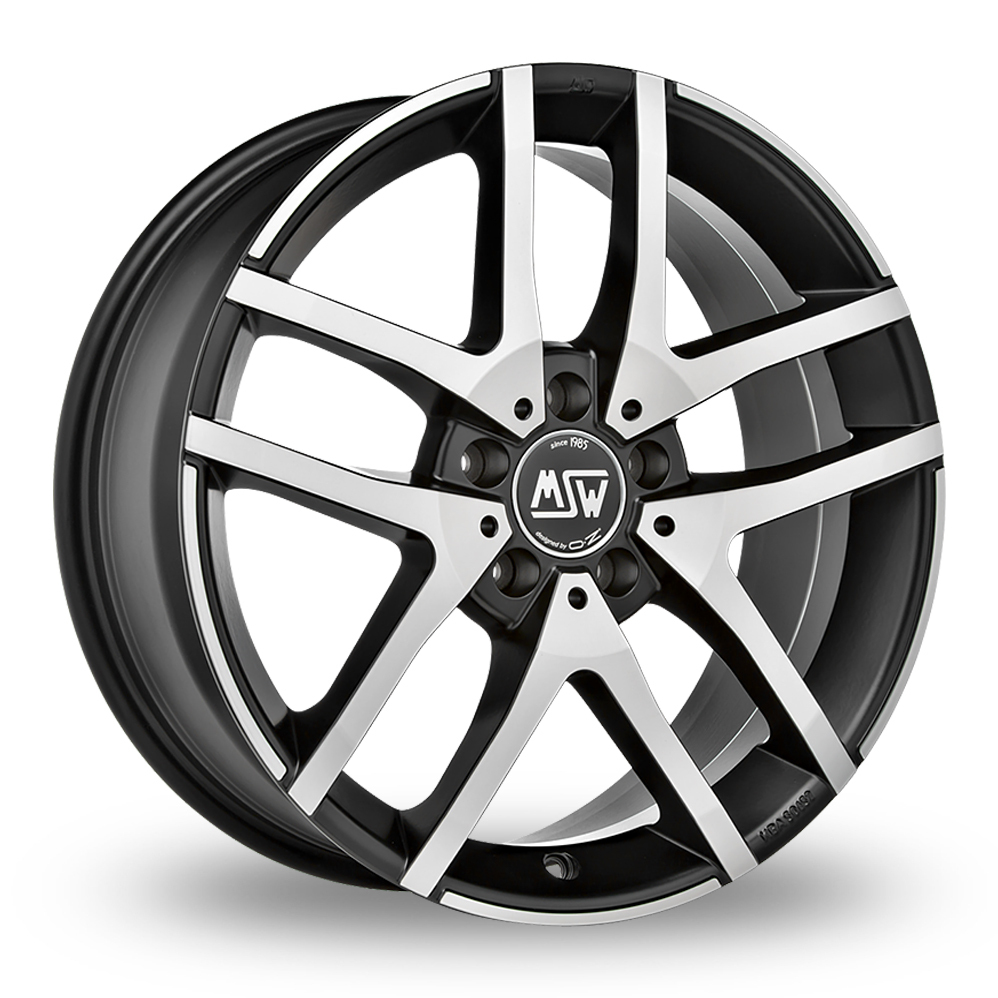 MSW (by OZ) MSW 28 Black Polished 17" Alloy Wheels - Wheelbase