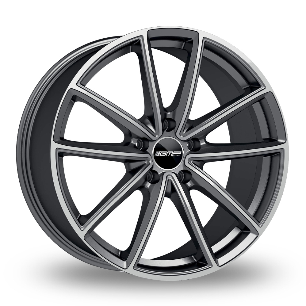 GMP Italia Titan Anthracite Polished 21" Wider Rear Alloy Wheels ...