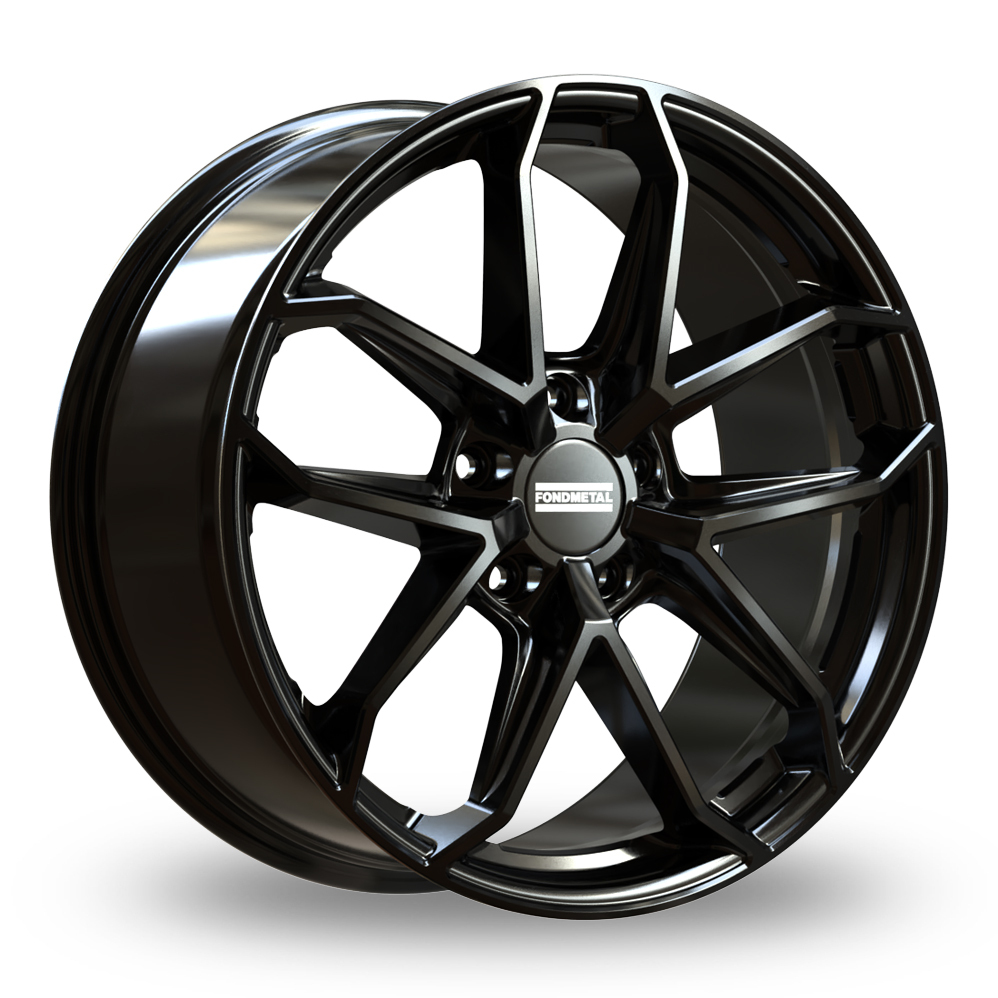 Fondmetal Zelos (Wider Rear) Gloss Black 21" Wider Rear Alloy Wheels - Wheelbase