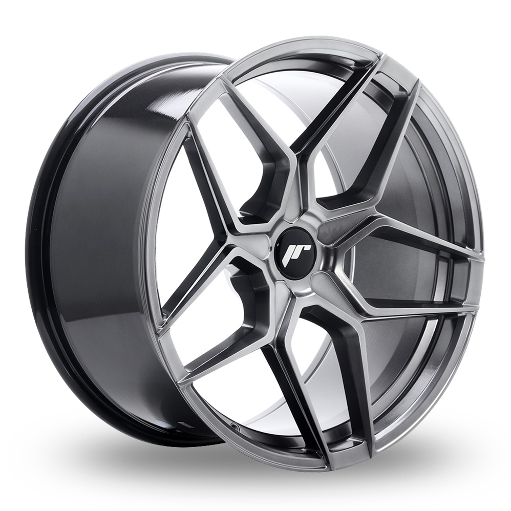 Japan Racing JR34 (Wider Rear) (Custom Fitment) Hyper Black 20" Wider ...