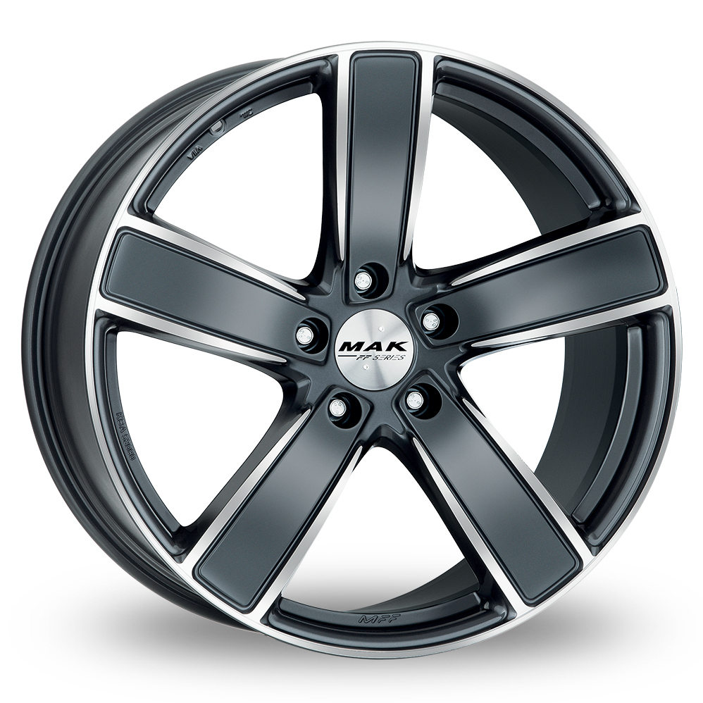 Buy 21" Wider Rear MAK Turismo-FF Gun Metal Mirror Face Alloy Wheels ...