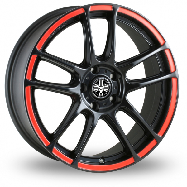 Wolfrace Ultra-Lite Black Red 17" Alloy Wheels - Wheelbase