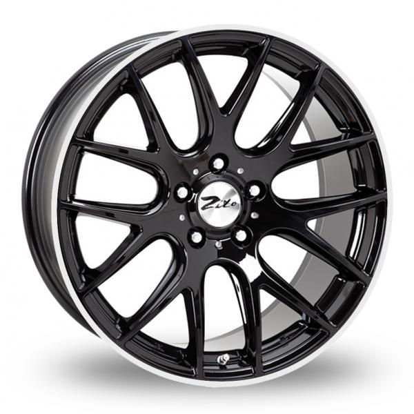 Zito 935 Black Polished Lip 20" Alloy Wheels - Wheelbase