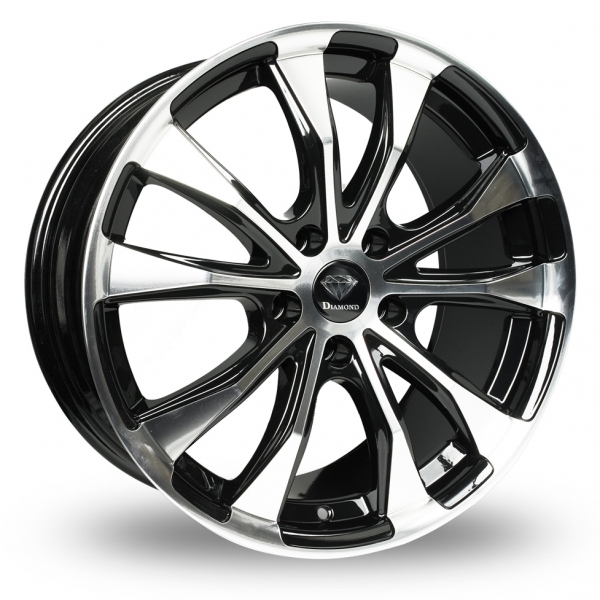 Diamond Raider Black Polished 17" Alloy Wheels - Wheelbase